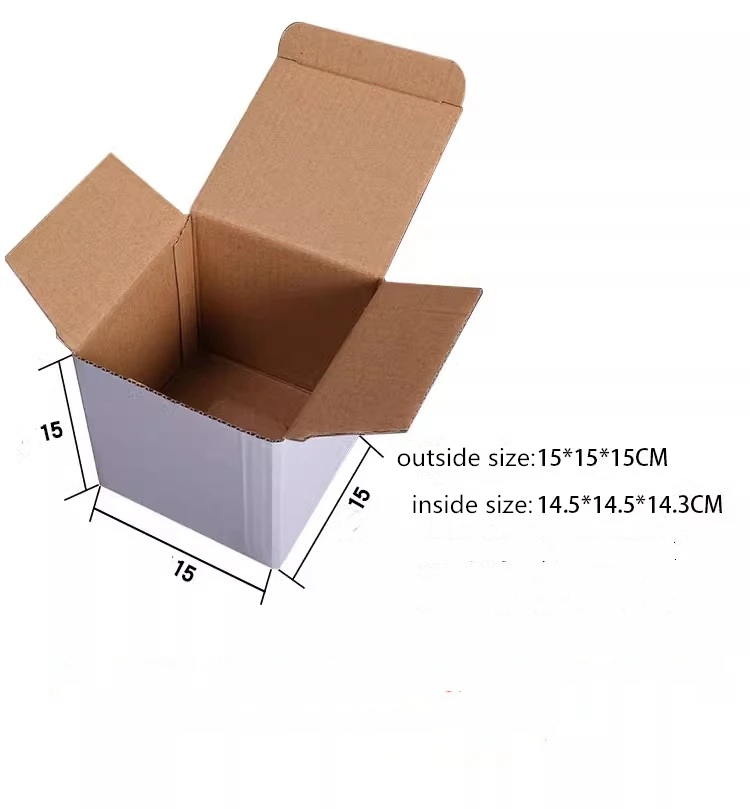 Universal Empty White Drawer Packaging Square 3 Layer Corrugated Paper ...