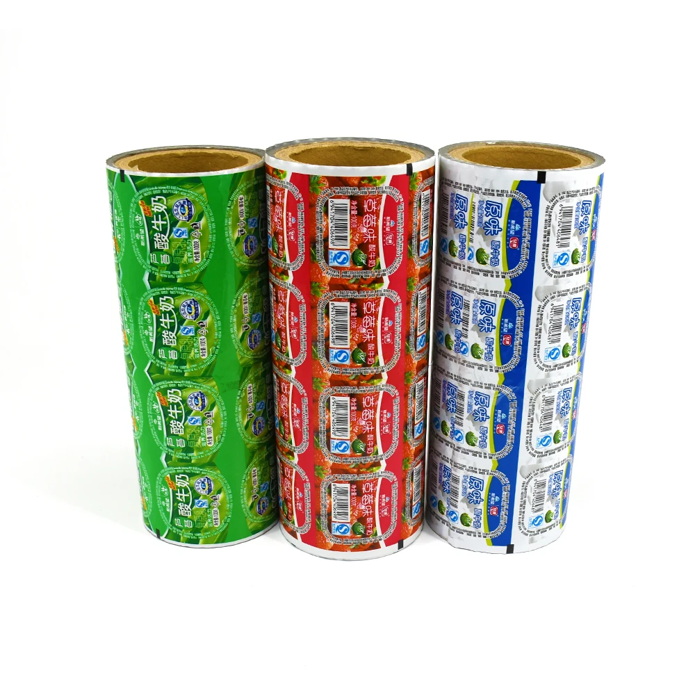 Luckytime Heat Sealing Food Packaging Roll Film For Yogurt Custom ...