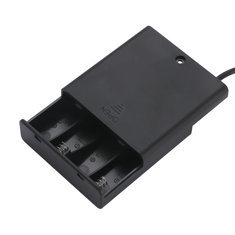 4AA Battery Holder with Cover and Switch 4 Cell Battery Box| Alibaba.com