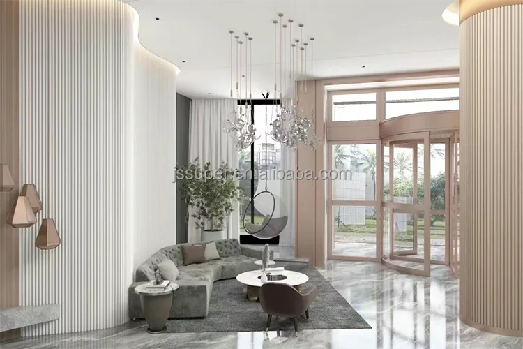 Curved Design WPC Indoor Flexible Flutted Wall Panel| Alibaba.com