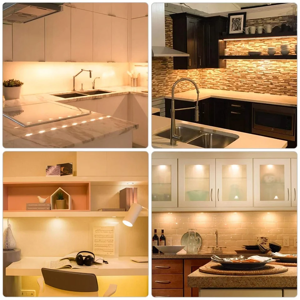 LED under Cabinet Puck Light - 3500K Warm White Lighting