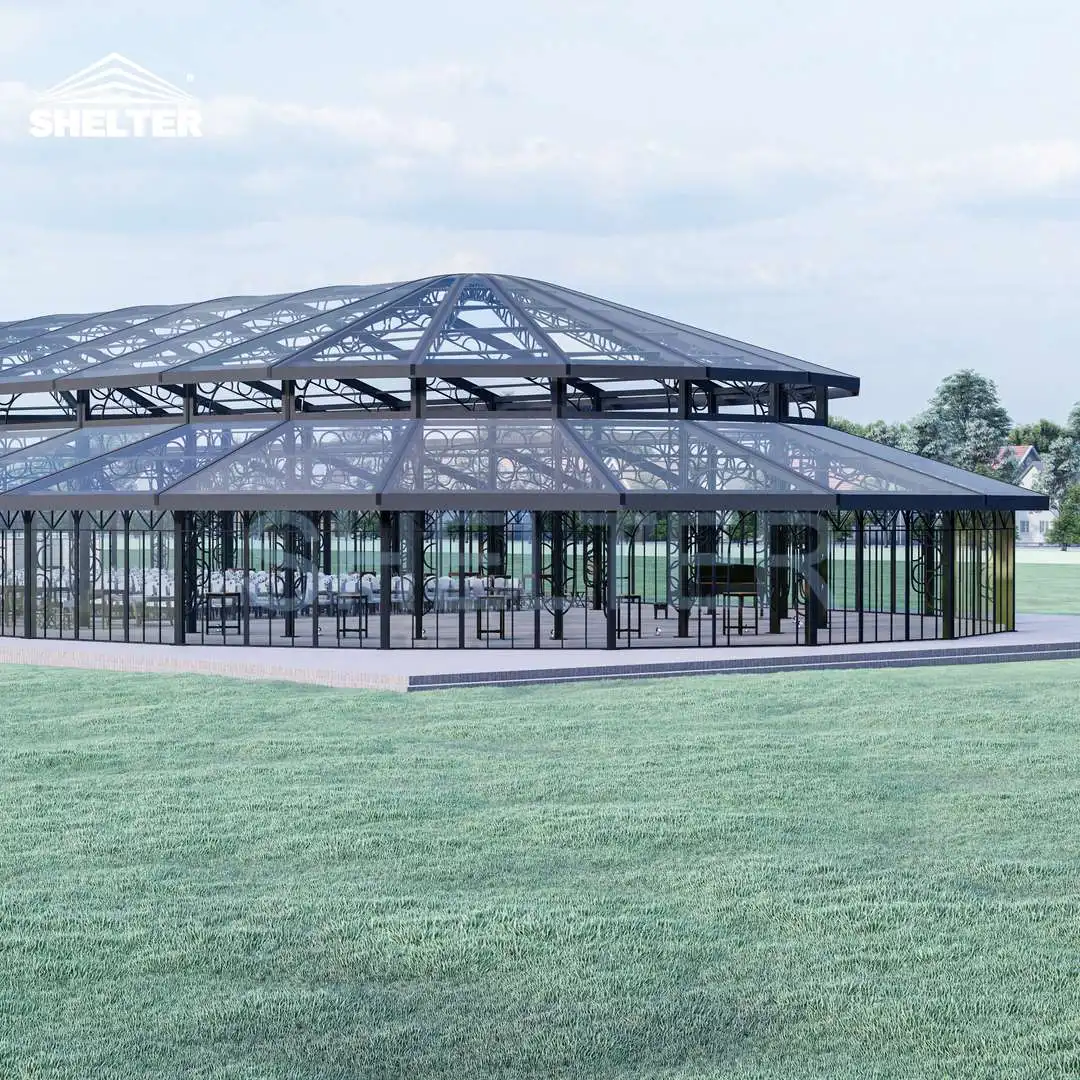 Outdoor Prefabricated 4 Season Pvc Roof Aluminum Frame Glass Sunroom ...