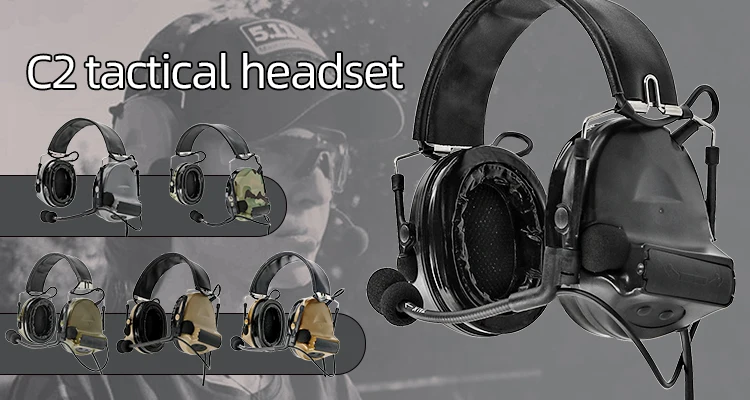TS TAC-SKY Tactical Communication Headset for Shooting and Hunting ...