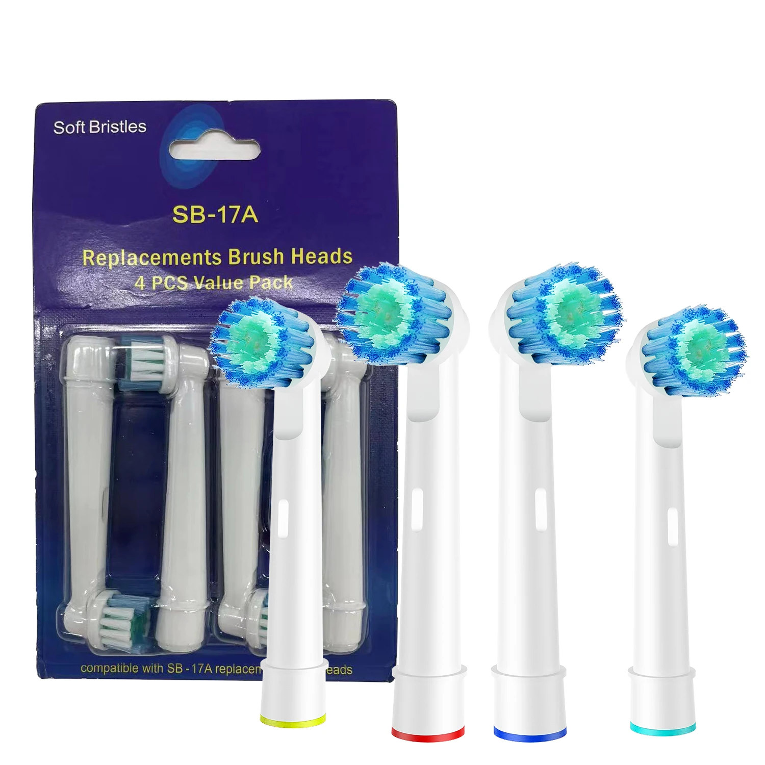 Black Color Electric Toothbrush Accessories Replacement Rotary ...