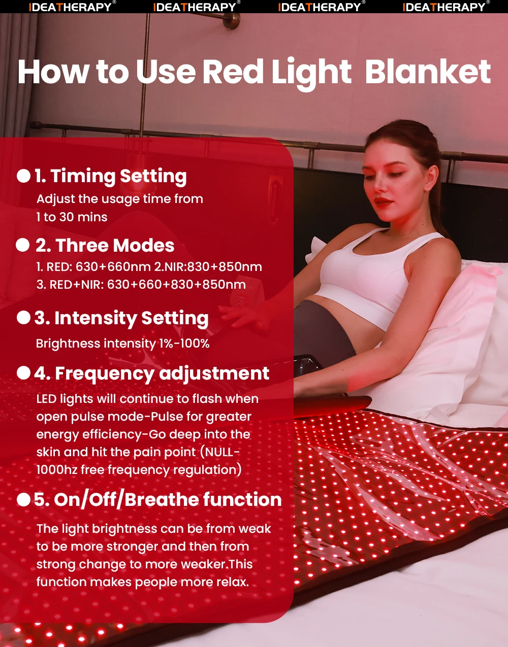 2025 New Quad Chips Sleeping Bag - Pain Relief 4IN1 LED