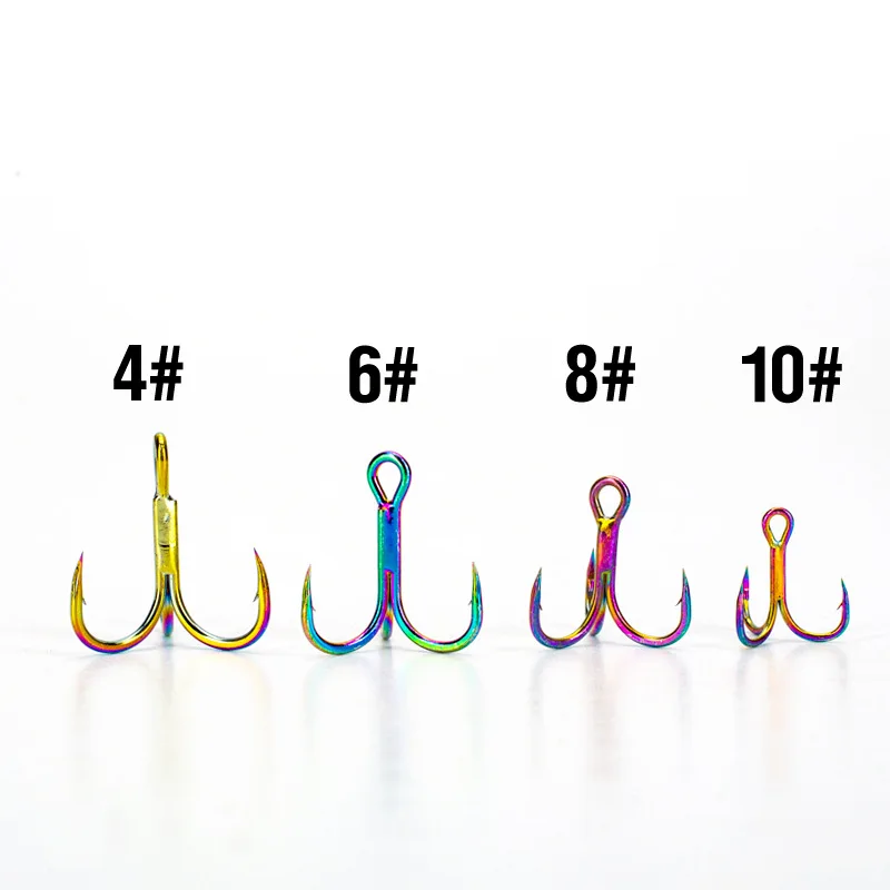 Jetshark Hot Sale Strong Oem Fishing Lures Multi Color Treble Hook 4x ...