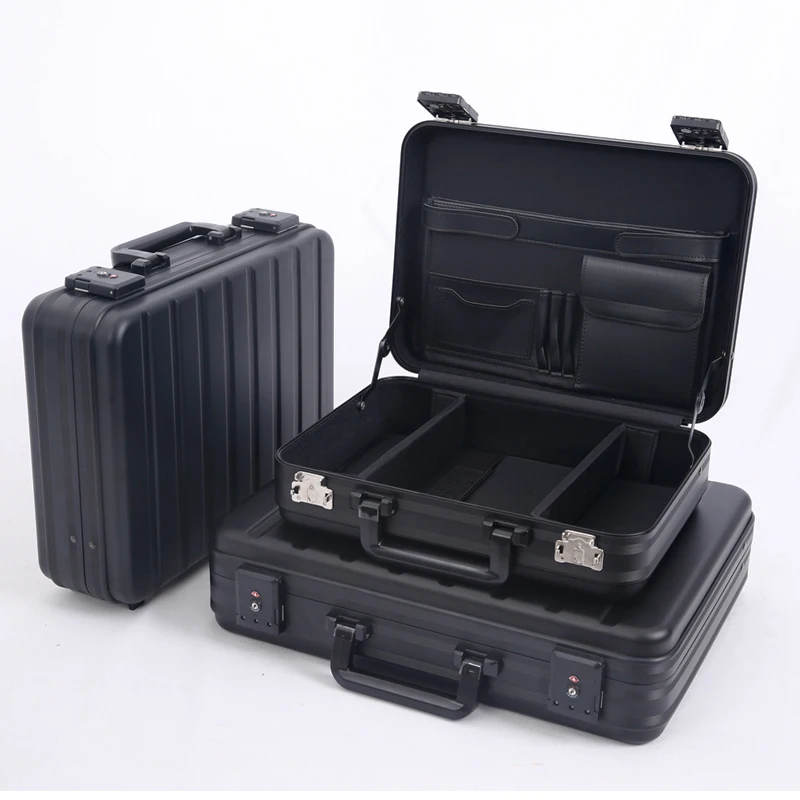 Cheap Black Color Aluminum Molded Briefcase For Business Mean Aluminum ...