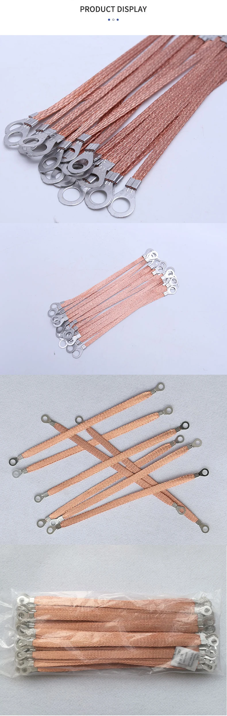 Pure Copper Braided Tape Bonding Jumper - Durable & Efficient