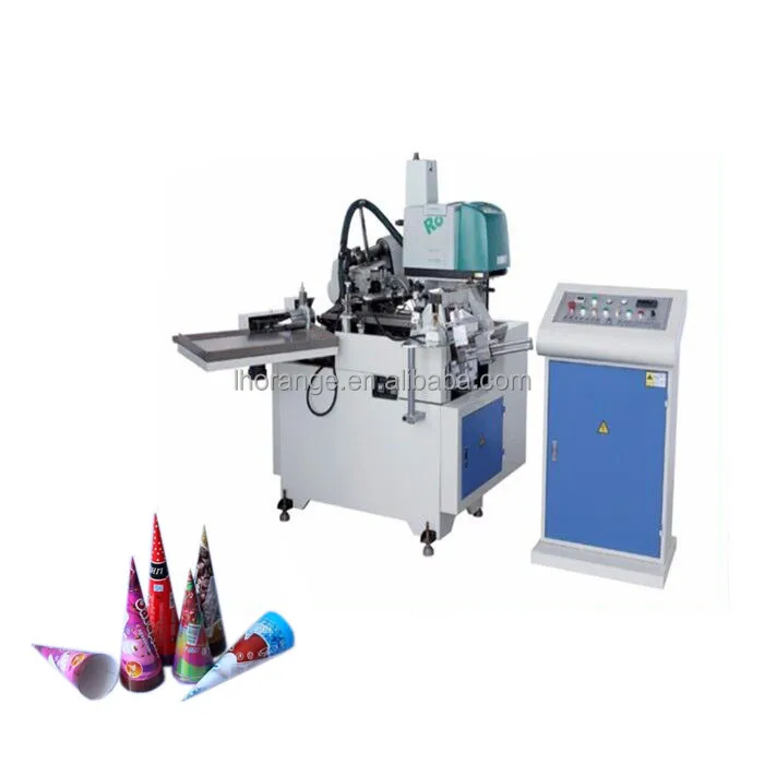 High Speed Ice Cream Cup Paper Cone Sleeve Making Machine