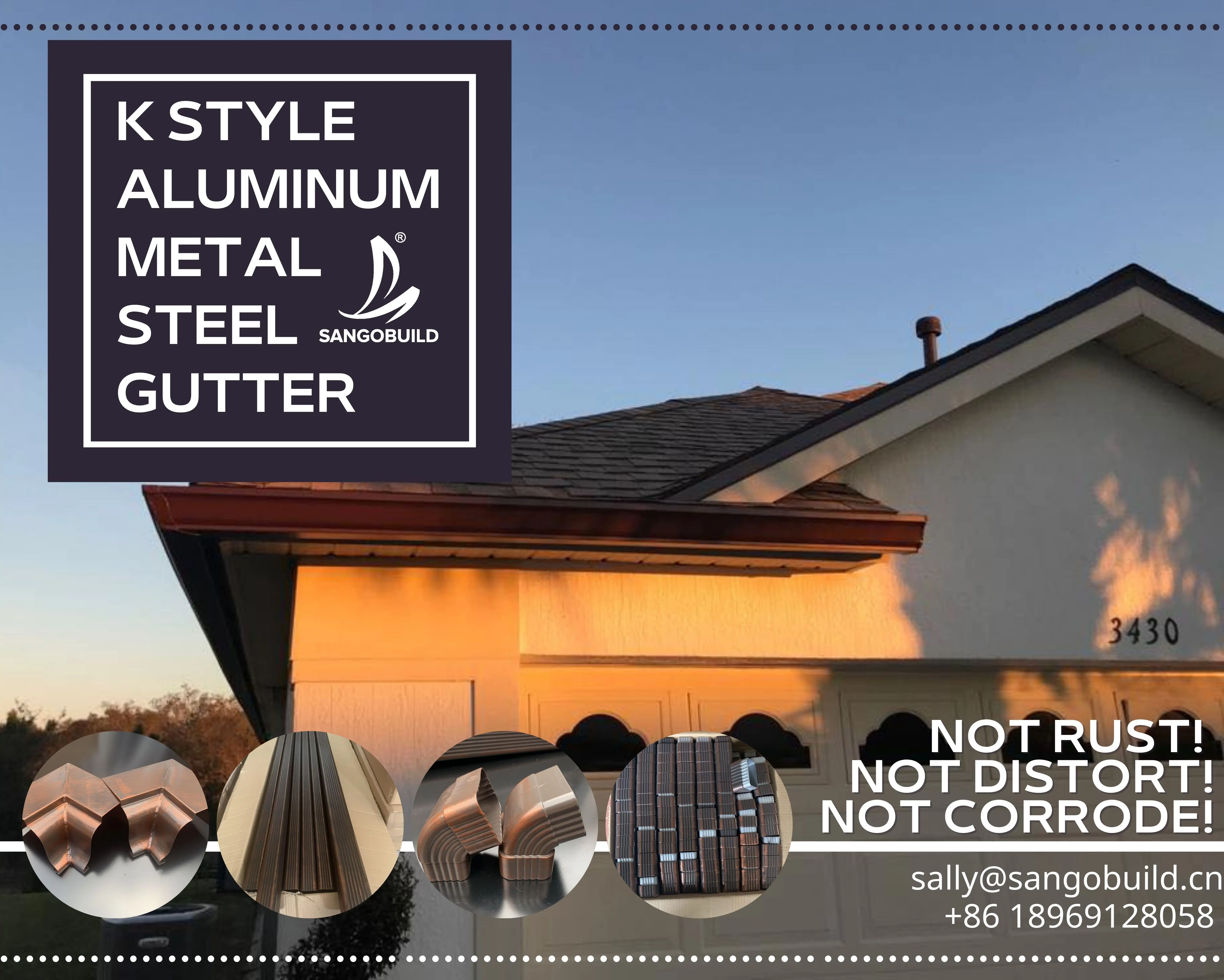 Sangobuild Supplier - Durable Aluminum Alloy Gutters