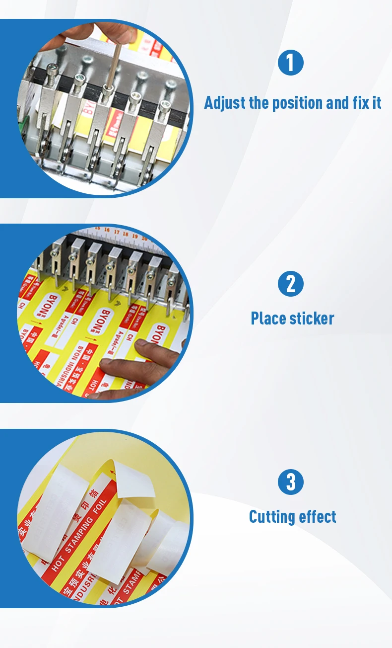 Electric Adjustable Speed Label & Sticker Cutting Machine 400mm Oem