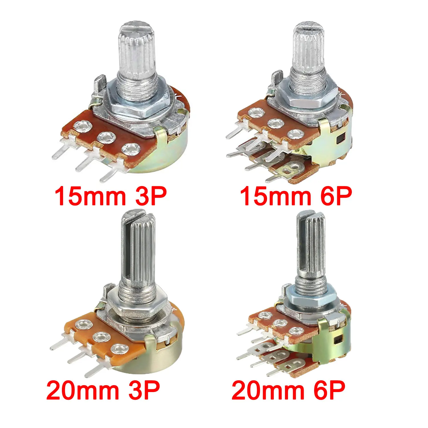 WH148 B200K Carbon Film Potentiometer - Linear Precision