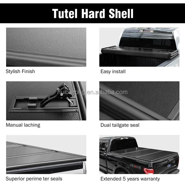 Custom New Arrival 4x4 Pickup Bed Trifold Cover 2016+ for Toyota Hilux ...
