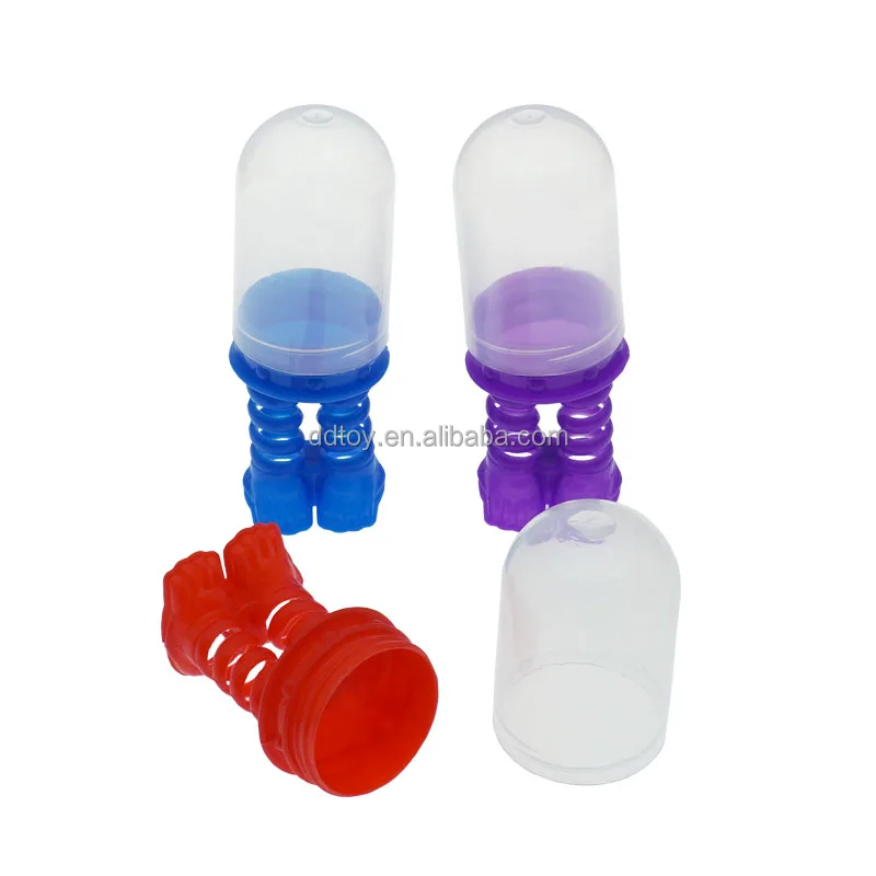 Plastic Candy Toys Colorful Spring Doll Sweet Fudge Container Bulk Hard ...