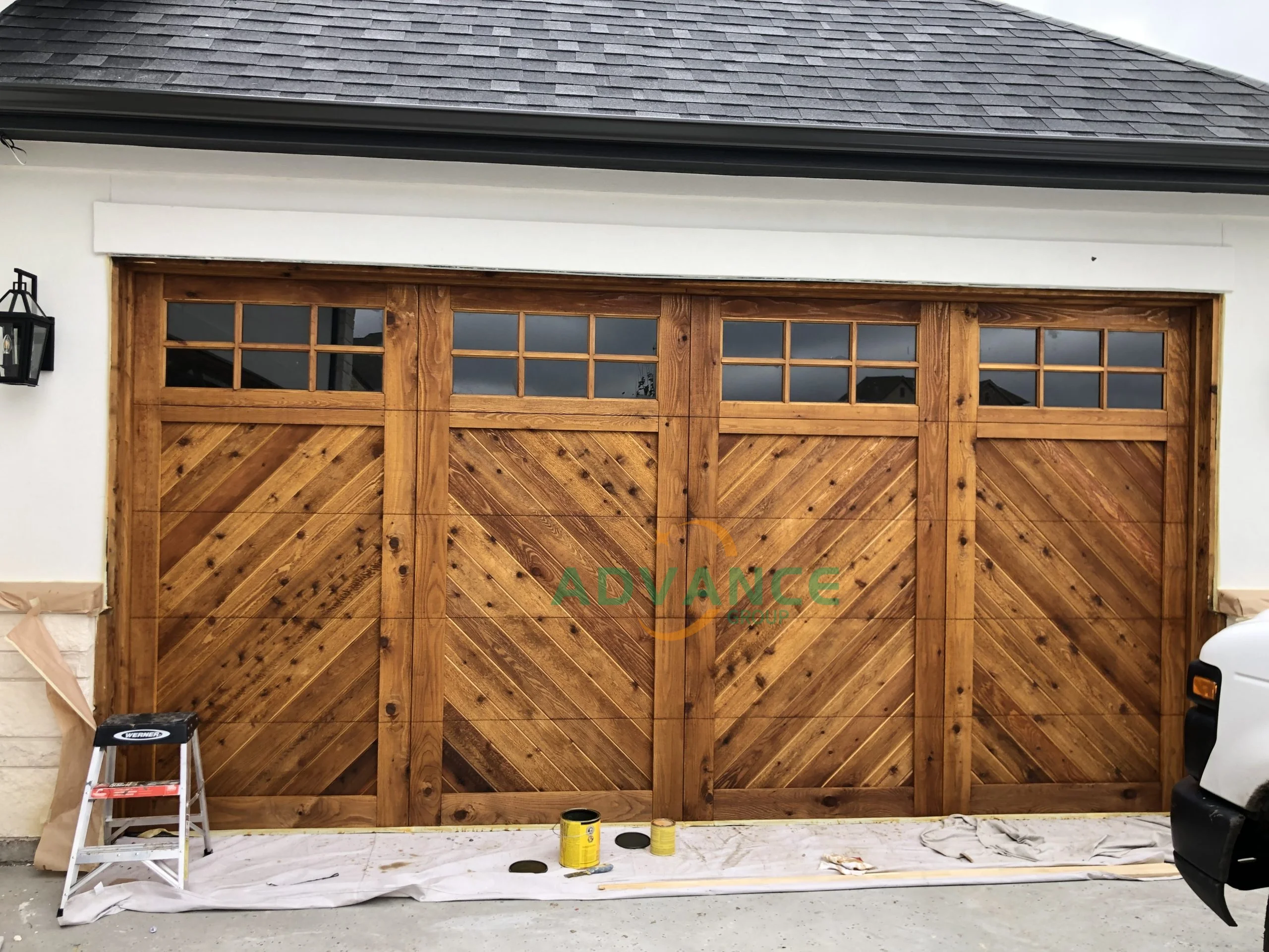 Stylish Aluminum Fence Panel Overhead Garage Door for Private Garage ...