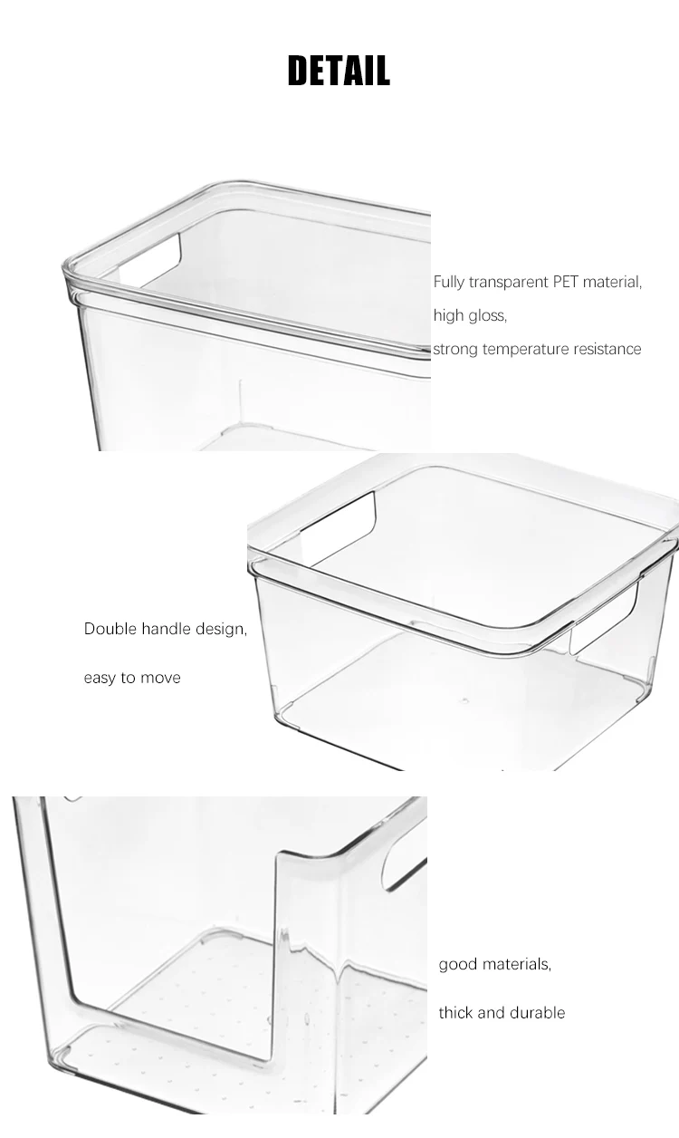 2021 New PET Transparent Sterilite Storage Containers Clear Stacked ...