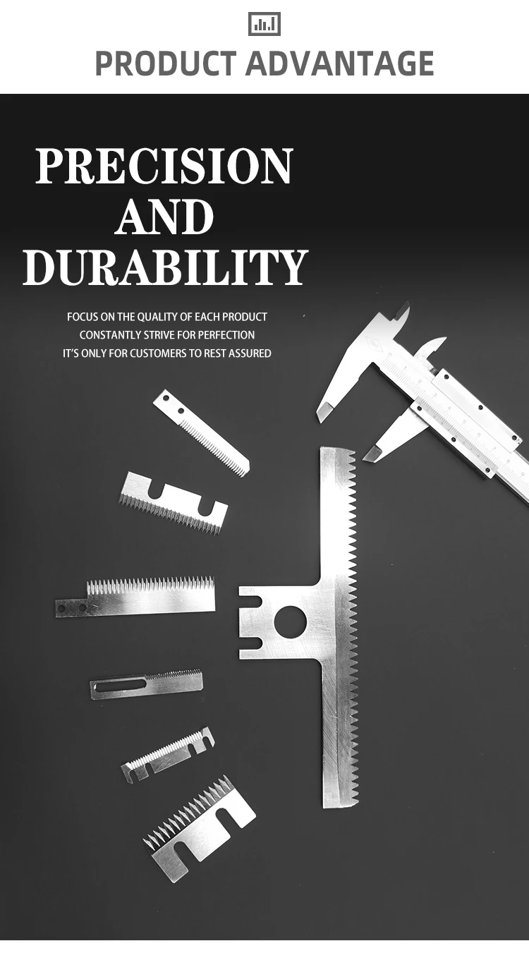 Custom Packaging Sealing Machine Knives Straight Serrated Toothed ...