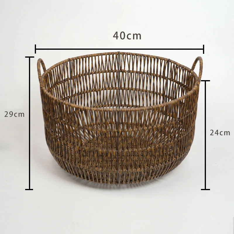 Home Deco Custom Handmade Wicker Natural Trays Craft Rattan Basket Toy ...