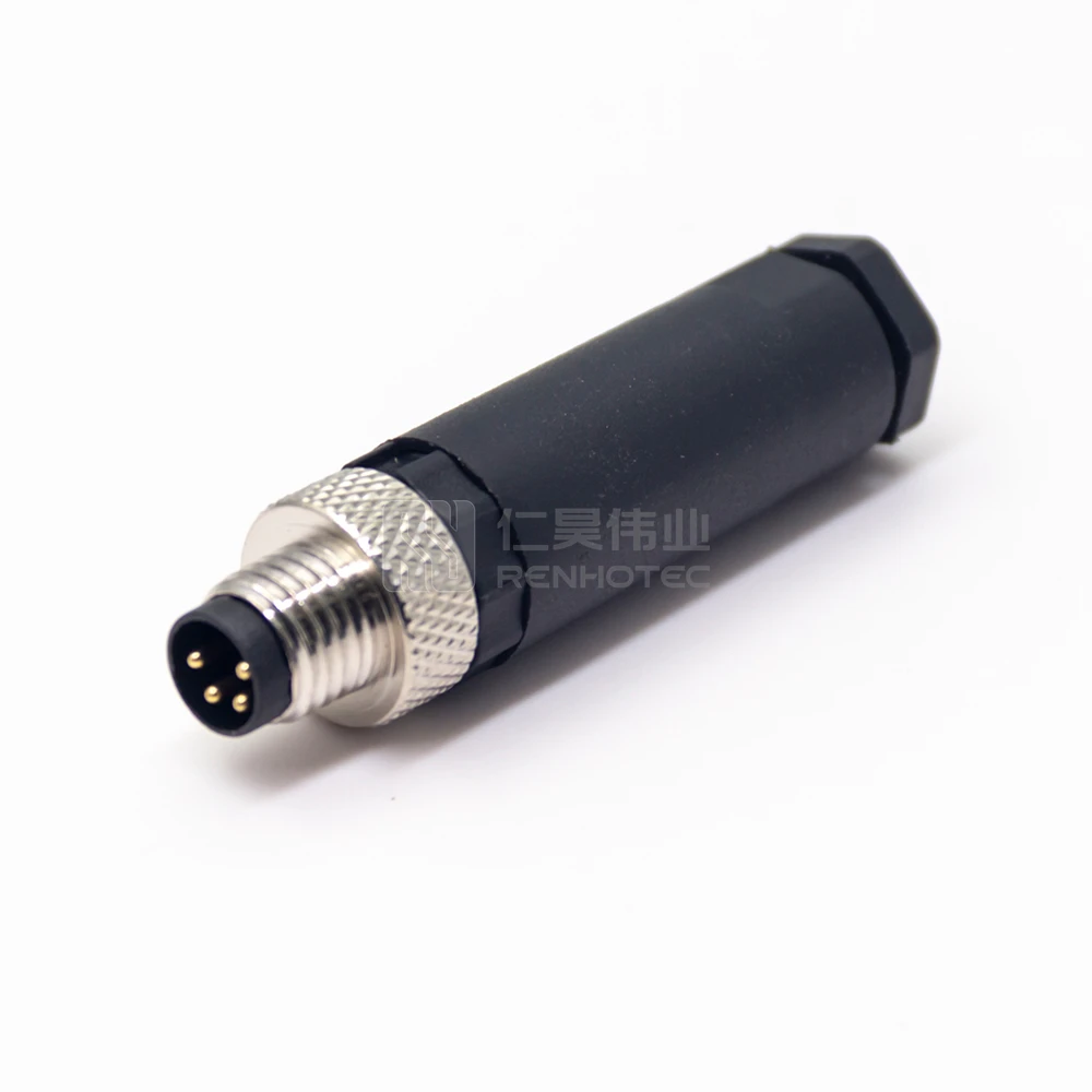 M8 Connector 4pin Awg Screw Connector M8 3 Pin Female M16 M15 Electric ...