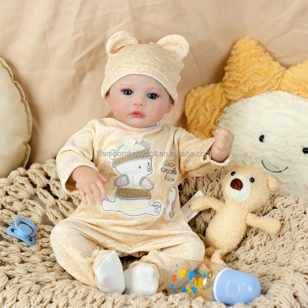 Lifereborn Hand- Painted Hair Reborn Baby Dolls Soft Huggable Cloth Body Beb Reborn Dolls With ...