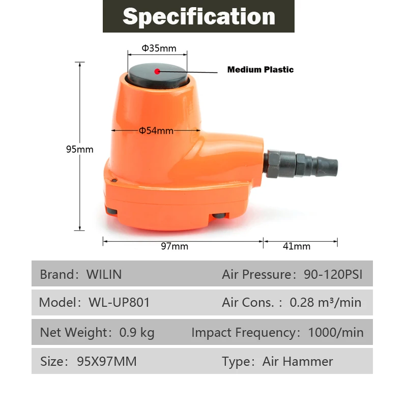 Pneumatic Air Automatic Palm Hammer WL-801 - Dead Blow