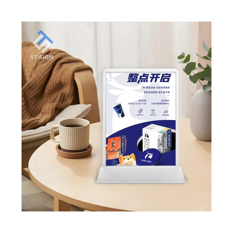 A4 Desktop Led Rechargeable Battery Double-sided Menu Light Box Poster ...