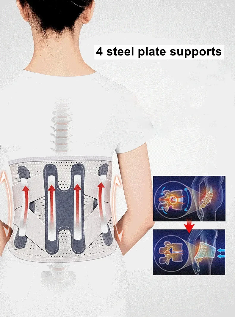 Lower Back Spine Pain Belt Orthopedic Waist Brace Back Support Belt ...