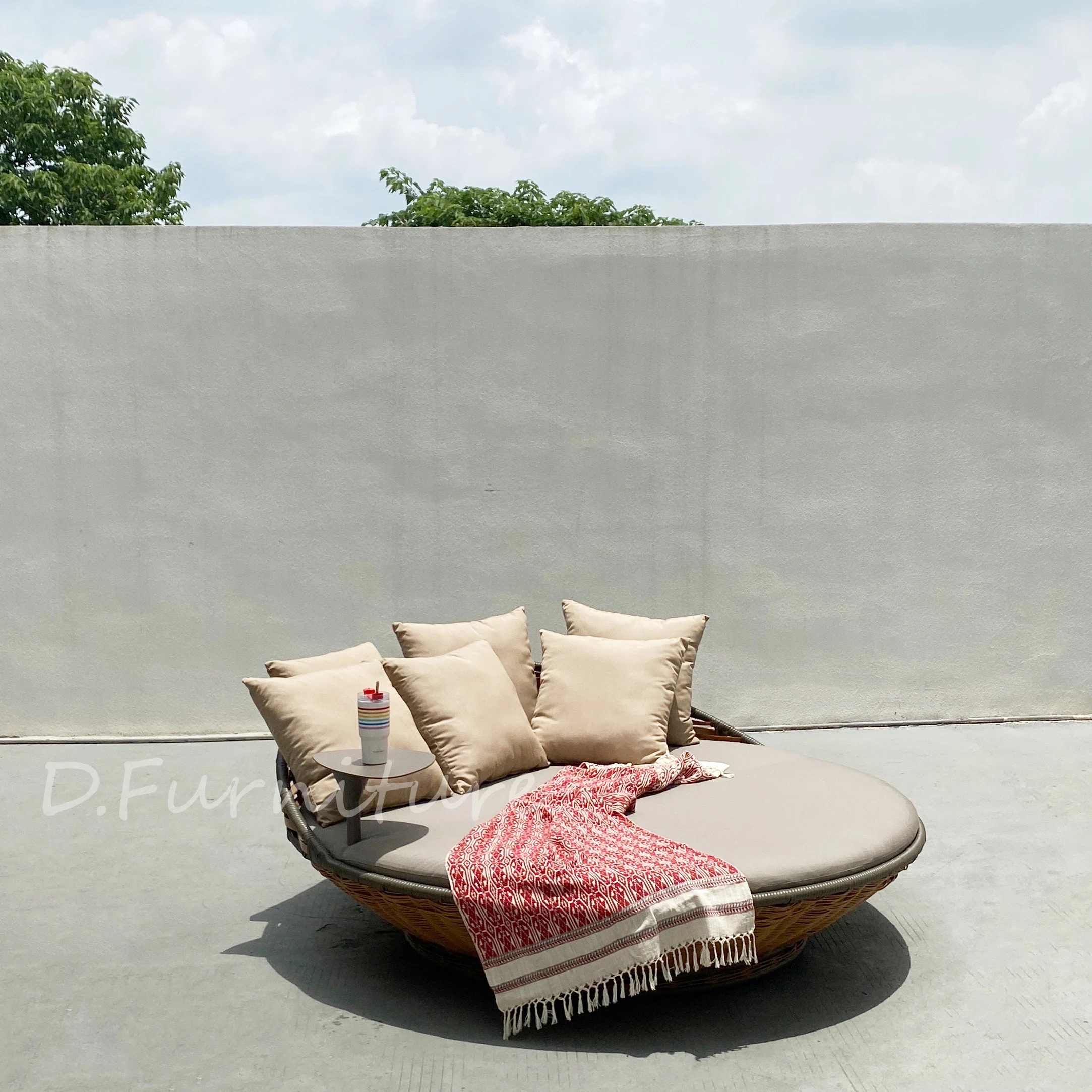 Leisure Swimming Pool Rattan Sun Loungers for Outdoor
