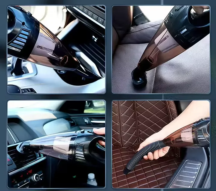 Car Vacuum Cleaner Portable Wired Handheld 120w Auto Vacuum Cleaner 12v ...