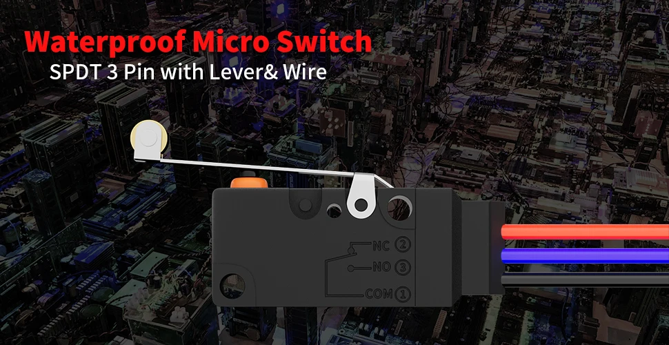 Waterproof Micro Limit Switch - Ideal for Arduino & Electronics