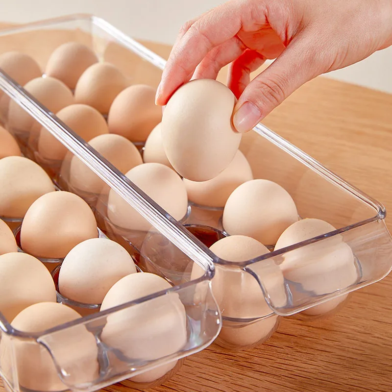 14 Grid Refrigerator Organizer Keeping Egg Container Plastic Egg ...