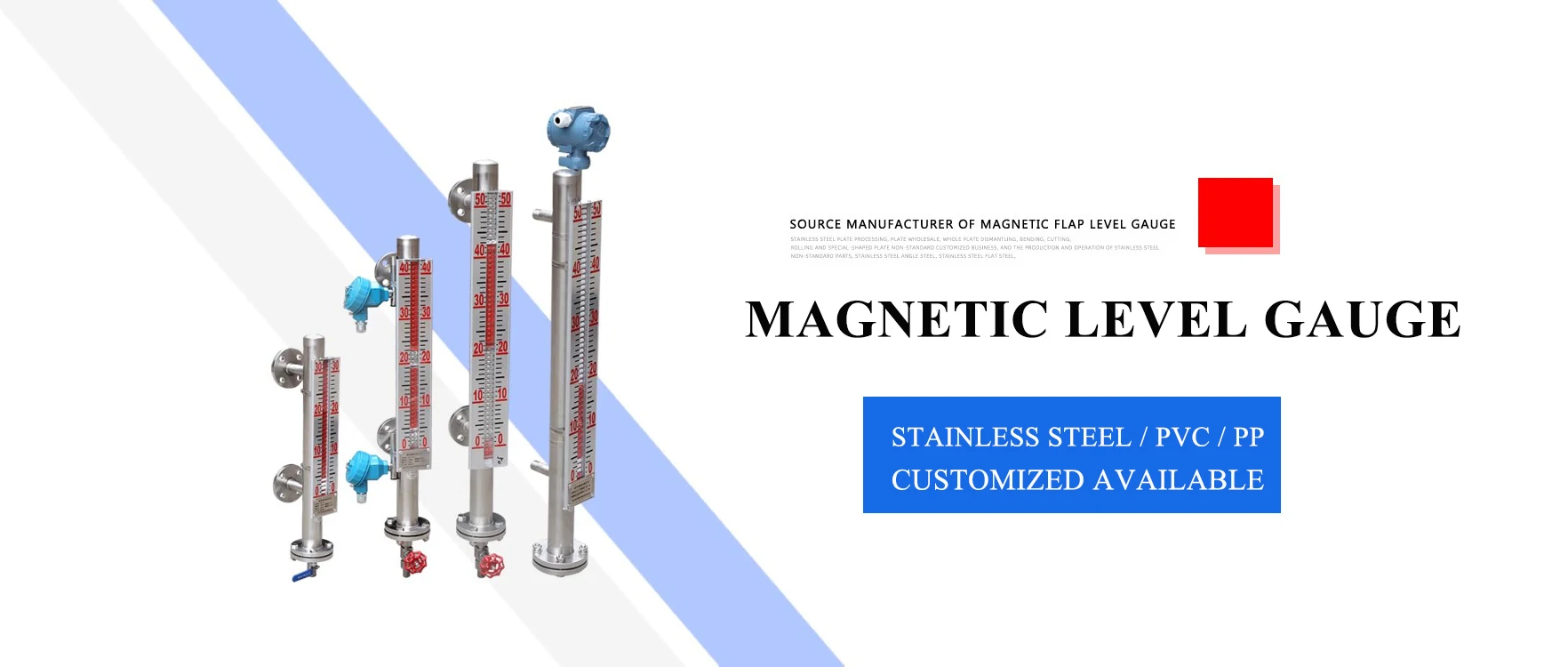 Magnetic Level Gauge Float Sensor Ball Type Liquid Level Gauge Magnetic ...