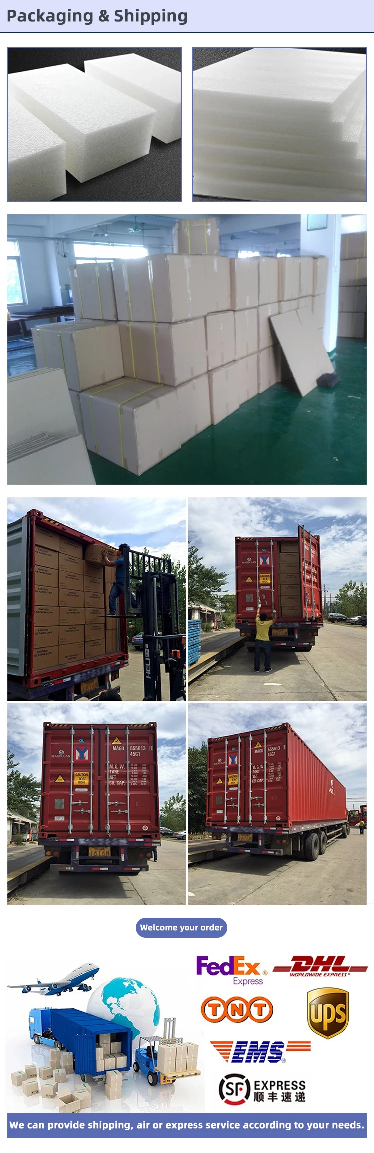 Customized Pearl Cotton Inner Lining Packaging Epe Foam Anti-collision ...