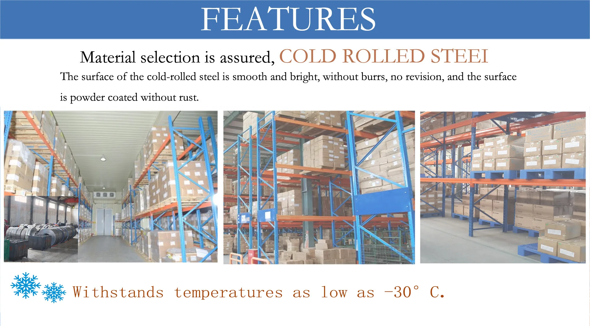 Customized Steel Warehouse Racking - Heavy Duty & Adjustable