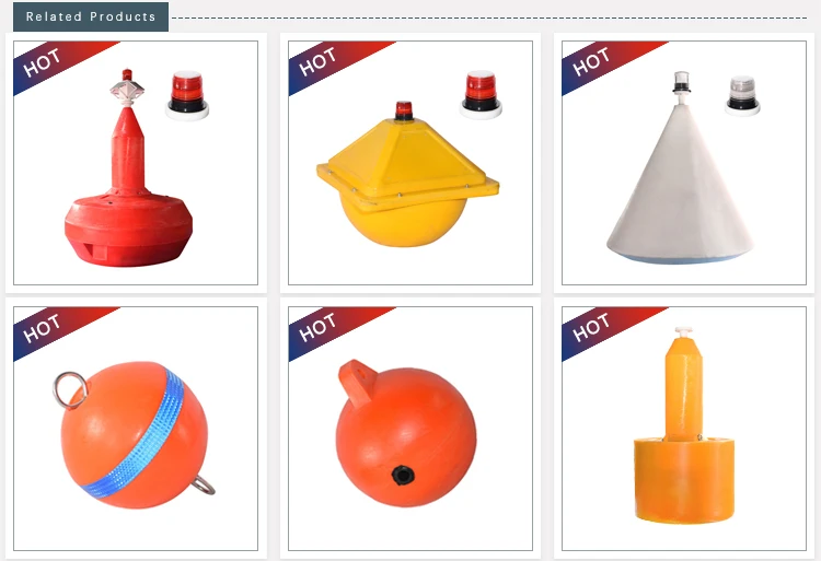 Plastic Floating Balls Used To Mark Waterways And Identify Routes ...
