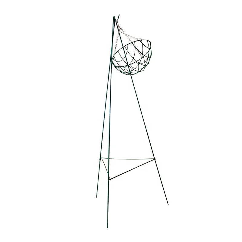 Green Wire Wreath Stand - Elegant Cemetery Easel Display