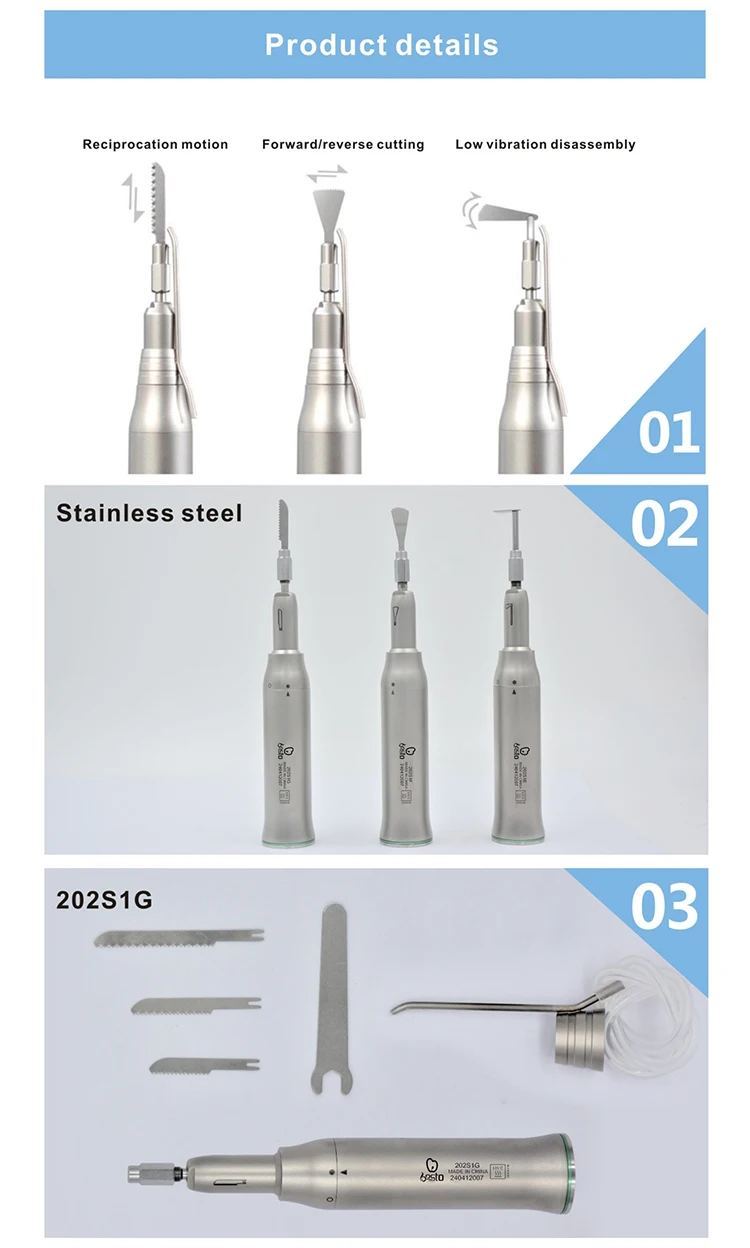 Oral Surgery Dental Surgical Saw Handpiece for Implantology Dental ...