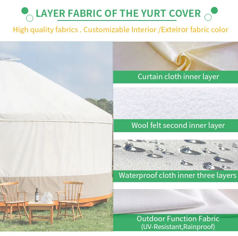 Steel Frame Yurt Tents - Durable & Spacious Options