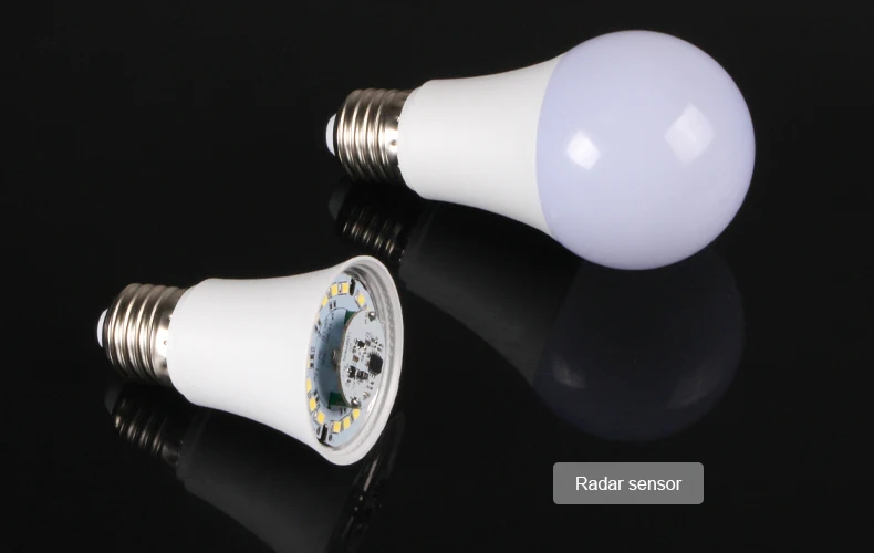 Intelligent Light Sensor Control LED Bulb Microwave Radar Motion Sensor Infrared Temperature ...