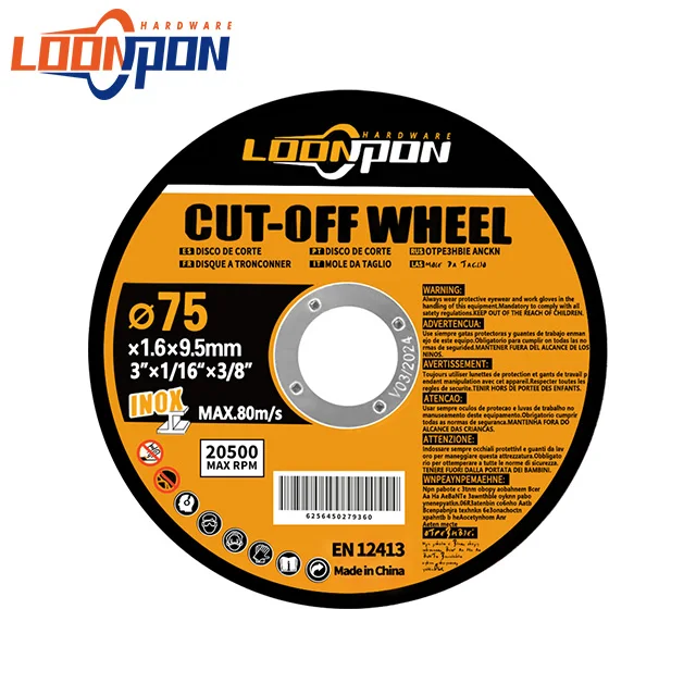 3 Inch Cut-off Wheel Cutting Disc For Metal Stainless Steel Cutting ...