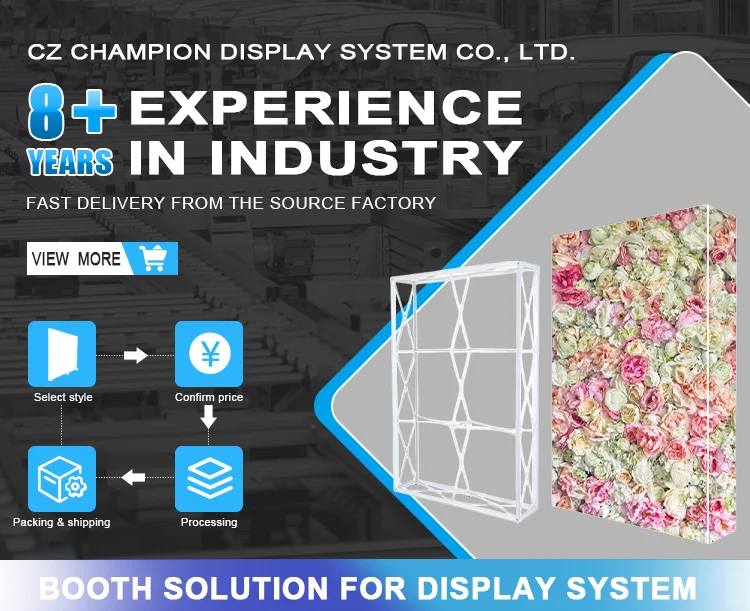 Factory Directly Supply Pop-up Display Light Box Banner Stand 8x8 Side ...