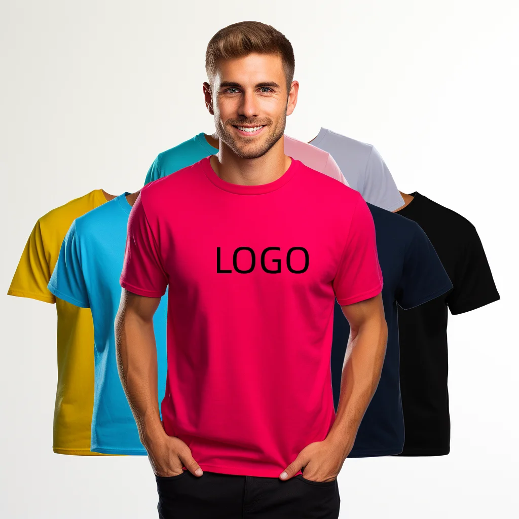 Custom 95% Cotton 5% Spandex Gym t Shirt Custom logo t Shirts for Men ...