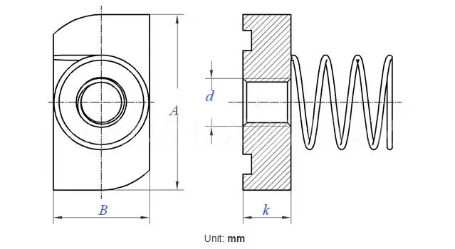 M6 M8 M10 M12 Stainless Steel Spring Nuts - Heavy Industry