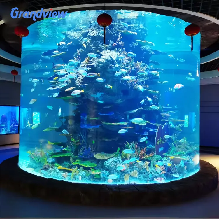 Grandview Aquarium Fish tank 300L Aquarium Cylinder Aquarium tank From ...