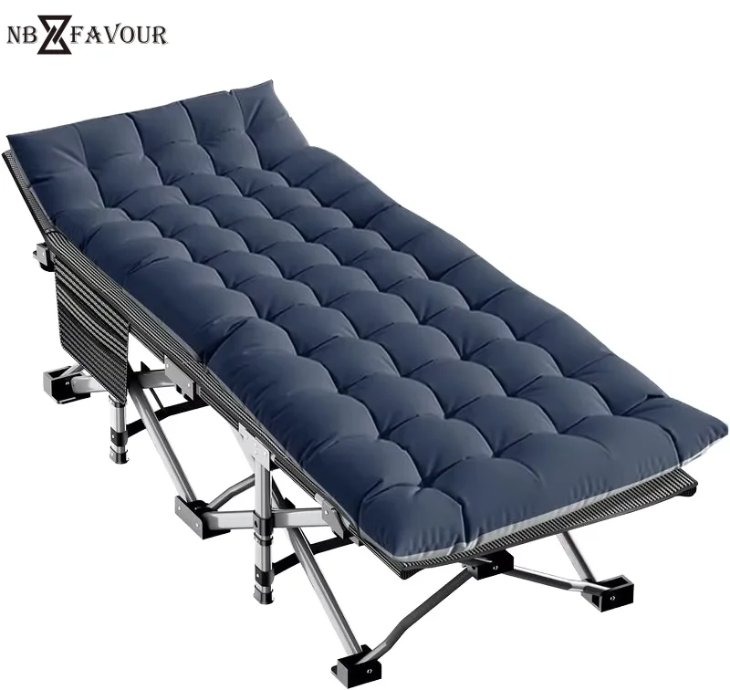 NB FAVOUR Folding Metal Cots - Modern Stainless Steel