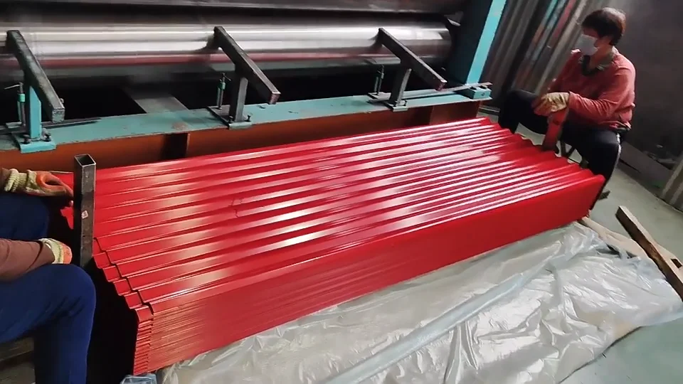 Ral Color Galvanized Steel Roof Sheets 4x8ft Building Material Width 26 ...