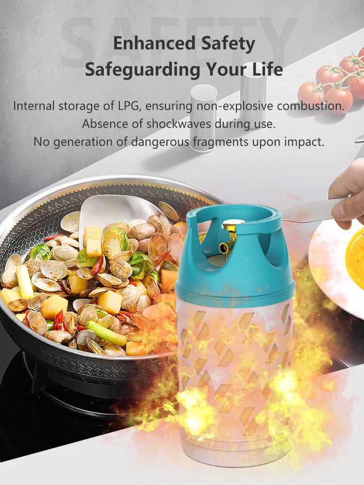 11kg Fiberglass Composite Lpg Gas Cylinder Composite Material - Buy Empty Lpg Gas Cylinder ...