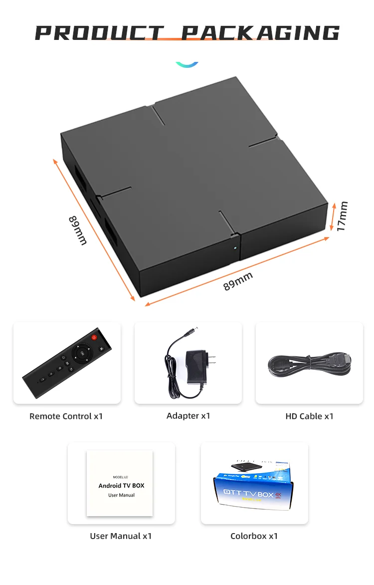 Android Tv Box 8gb Ram 128gb Rom Amlogic S905 4k Hdr10 Custom Logo ...