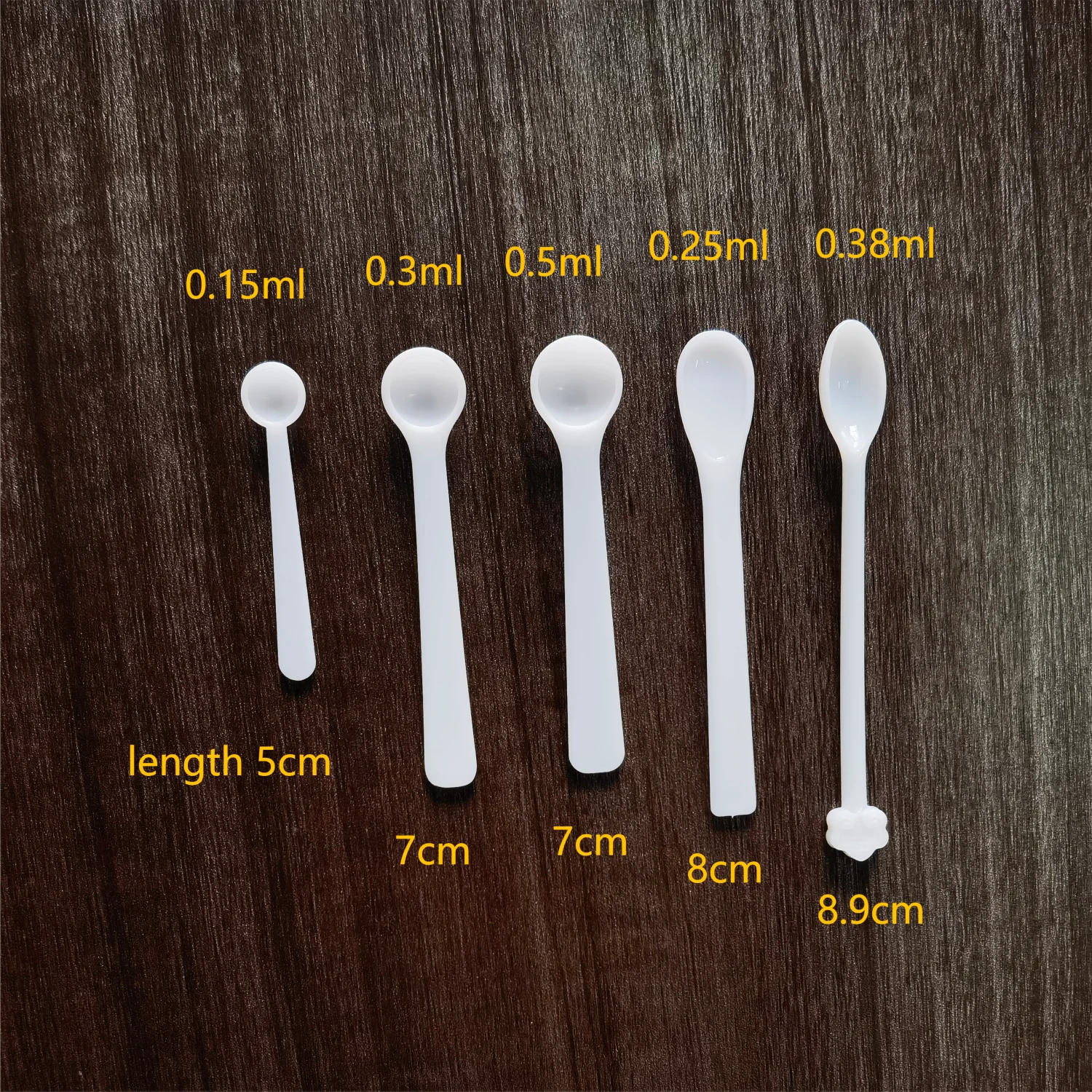 Plastic Measuring Spoon Scoop Mini 0.05ml 0.15ml 0.25ml 0.3ml 0.38ml 0 ...