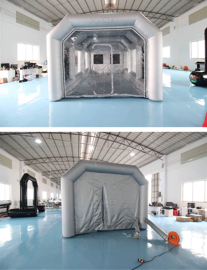 Commercial Portable Workstation Carbon Filter Paint Booth Inflatable ...